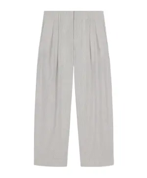 Emporio Armani Straight-leg Casual Trousers - Light Gray