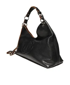 Gucci Large Double G Shoulder Bag - Black