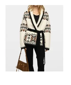 Zadig&Voltaire Voltaire Erra Belted Patterned Cardigan