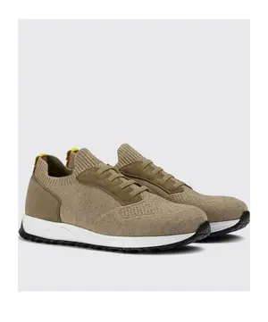 DOUCAL'S Textured Knit Low-top Sneakers