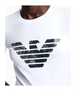 Emporio Armani T-shirt Regular Fit In Lightweight Stretch Cotton Jersey