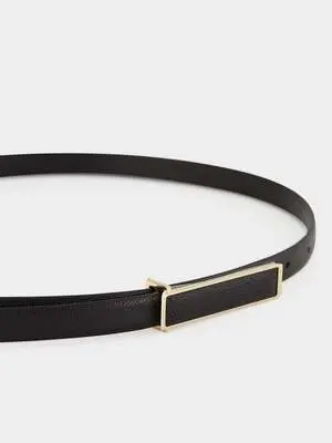 TOM FORD Leather Rectangle-buckle Belt