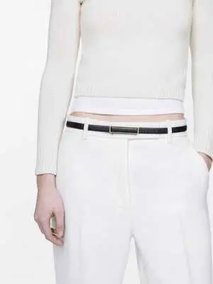 TOM FORD Leather Rectangle-buckle Belt