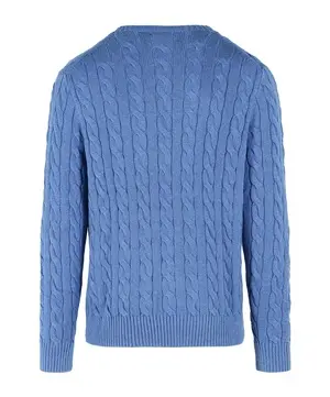 Polo Ralph Lauren Logo Embroidered Cable-knit Jumper