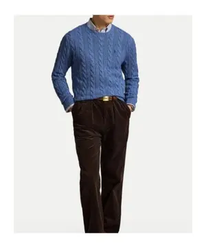 Polo Ralph Lauren Logo Embroidered Cable-knit Jumper
