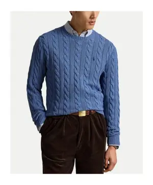 Polo Ralph Lauren Logo Embroidered Cable-knit Jumper