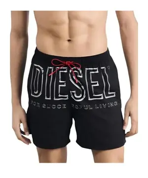 DIESEL® Logo Drawstring Swim Shorts