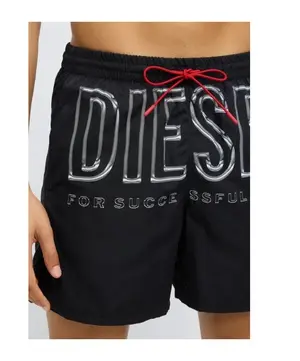 DIESEL® Logo Drawstring Swim Shorts