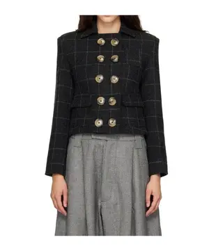 Vaquera Melton Shrunken Wool Jacket - Black