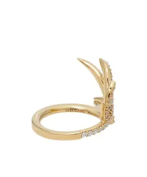 FERRAGAMO Crystal Glass Ring