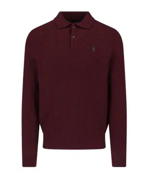 Polo Ralph Lauren Long-sleeved Knitted Polo Shirt - No