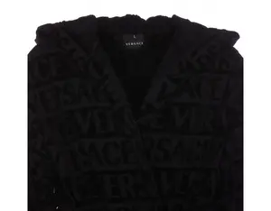 Versace Monogram Belted Bathrobe