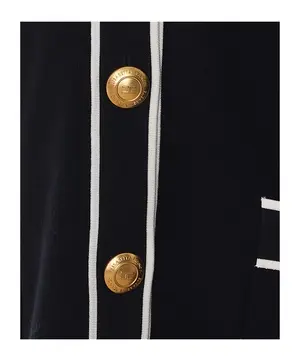 Elisabetta Franchi Logo Trim Cardigan