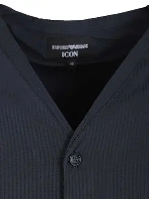 Emporio Armani Textured V-neck Shirt
