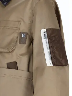 Sacai Giacca Blouson In Cotone Con Zip