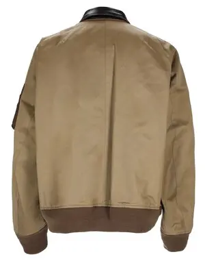 Sacai Giacca Blouson In Cotone Con Zip