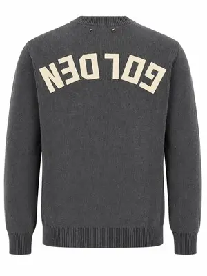 GOLDEN GOOSE Maglione Con Scritta Sul Retro