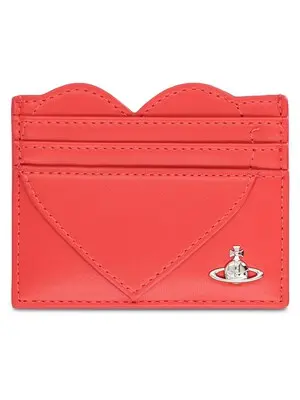 VIVIENNE WESTWOOD Portacarte "heart" Con Orb - Red