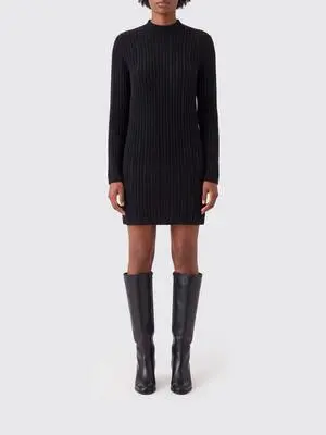 TWINSET Ribbed-knit Mini Dress With Long Sleeves And Stud Embellishments