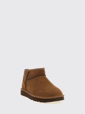 UGG Classic Ultra Mini Boots In Nubuck With Wool Lining