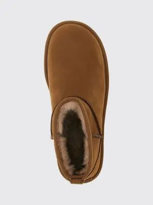 UGG Classic Ultra Mini Boots In Nubuck With Wool Lining