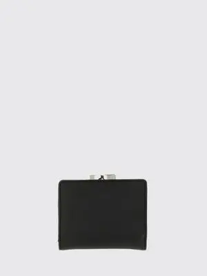VIVIENNE WESTWOOD Tri-fold Wallet In Saffiano Leather With Orb Logo