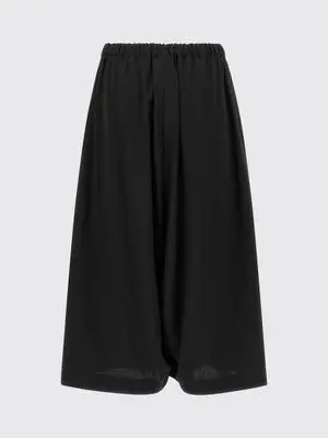 Comme Des Garçons Wool Wide-leg Trousers With High Elasticated Waist