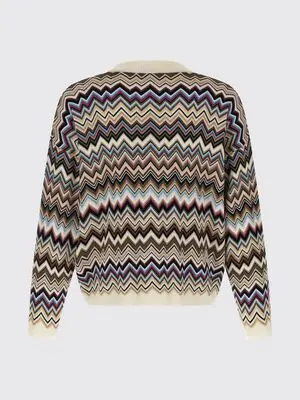 Missoni Multicolour Zig Zag Wool Blend Cardigan