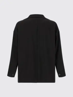 Y3 Relaxed Fit Wool Twill Shirt Jacket With Cuban Collar