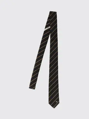 Valentino Garavani Regimental Striped Silk Tie With Vlogo Signature - Multicolor