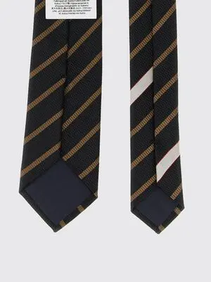 Valentino Garavani Regimental Striped Silk Tie With Vlogo Signature - Multicolor