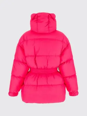 IENKI IENKI Bear Michlin Nylon Puffer Jacket With Ears Hood And Belt