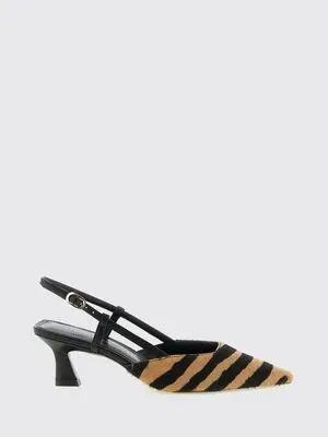 STUART WEITZMAN Vinnie Animal Print Pony Hair Spool Heel Slingback Pumps - Multicolor