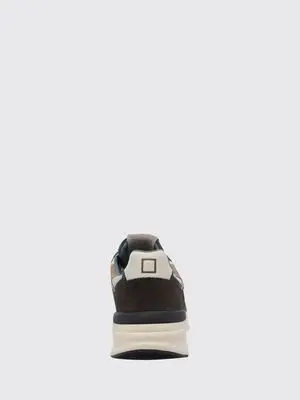 D.a.t.e. Musa Suede And Mesh Low-top Trainers With An Embossed Logo