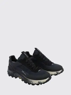 Premiata Devin Technical Fabric Sneakers With Serrated Vibram Sole - Blue