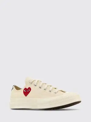 CONVERSE X COMME DES GARONS PLAY Chuck 70 Low-top Canvas Sneakers With Logo Print - Beige