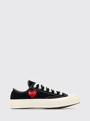 CONVERSE X COMME DES GARONS PLAY Chuck 70 Low-top Canvas Sneakers With Logo Print - Black