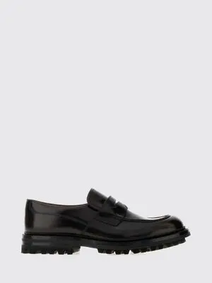 Church's Brushed Calfskin Penny Loafers With Saddle Strap And Raised Apron Toe