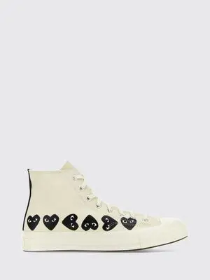 Play Comme Des Garcon Chuck 70 High-top Canvas Sneakers With Logo Print - White