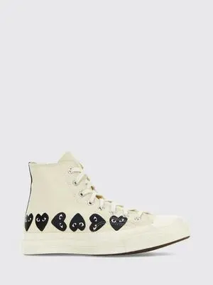 CONVERSE X COMME DES GARONS PLAY Chuck 70 High-top Canvas Sneakers With Logo Print - White