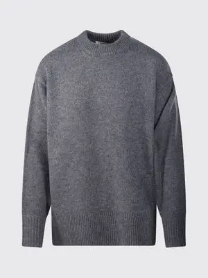 BY MALENE BIRGER Relaxed Fit Wool Crewneck Jumper With Dropped Shoulders - Grey