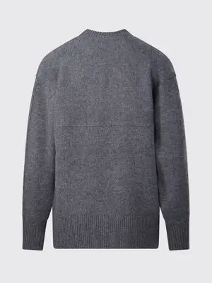 BY MALENE BIRGER Relaxed Fit Wool Crewneck Jumper With Dropped Shoulders - Grey