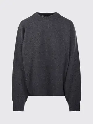 RÓHE Crew Neck Stretch Wool Jumper With Dropped Shoulders And Ribbed Trims