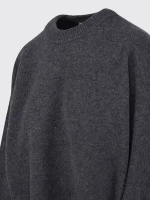 RÓHE Crew Neck Stretch Wool Jumper With Dropped Shoulders And Ribbed Trims
