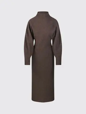 Max Mara Wool And Cashmere Blend Midi Pencil Dress With Balloon Sleeves