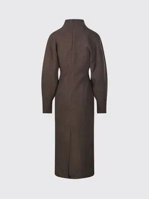 Max Mara Wool And Cashmere Blend Midi Pencil Dress With Balloon Sleeves