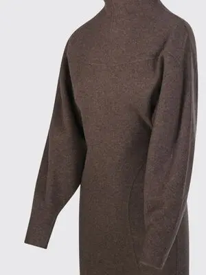 Max Mara Wool And Cashmere Blend Midi Pencil Dress With Balloon Sleeves
