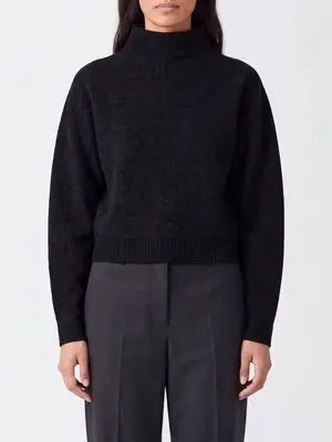 Max Mara Wool And Cashmere Roll Neck Jumper With Ribbed Trims