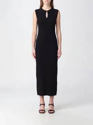 BY MALENE BIRGER Sleeveless Stretch Viscose Midi Sheath Dress