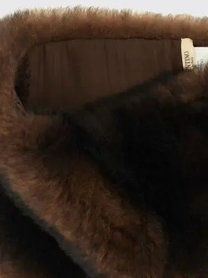 Valentino Garavani Lamb Fur Collar With A Straight Hem
